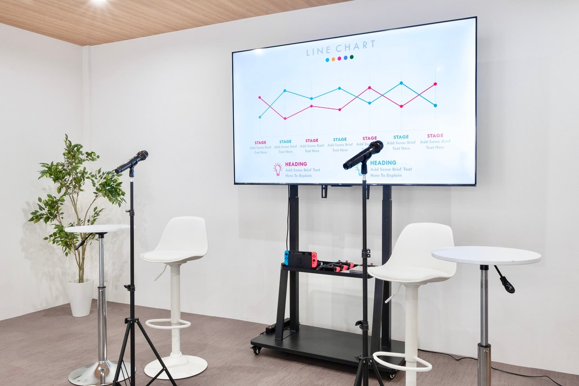 【横浜駅7分】最大64名着席✨限定価格🉐100㌅大型モニター/着席64名/立食70名/会議/セミナー/食事会/勉強会の写真18