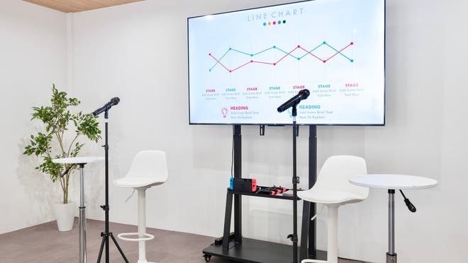 【横浜駅7分】最大64名着席✨限定価格🉐100㌅大型モニター/着席64名/立食70名/会議/セミナー/食事会/勉強会の写真18