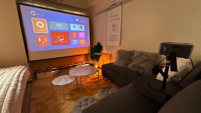 ✨地域最安値✨石川町5分🚶ママ会✨デート👫女子会❤️誕生日会🎂推し会🌹120インチプロジェクタの写真6