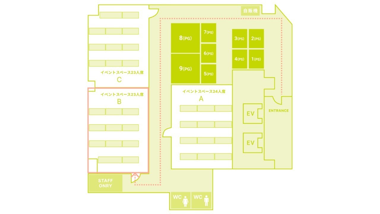 立川駅から徒歩2分！23名用イベントスペースB🌟研修・ポップアップストア・パーティー・鑑賞会何でもあり🌟の写真15