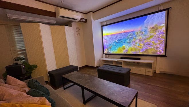 🎊New🎊シアタールーム🎥超好立地‼️六本木駅1分🚶交差点そば💕デート📣推し活⚽️スポーツ観戦🎬️100㌅大画スクリーン面の写真4