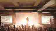 【LEDビジョン×イベントダイニング】300インチの大型LEDで新しいエンタメ空間を演出の写真2