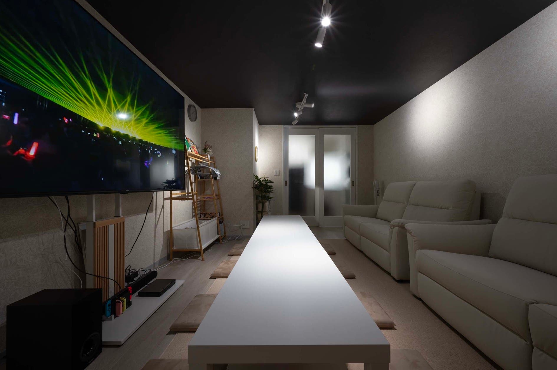 プライベートシアター柏Ⅱ📺85㌅超特大テレビ📺シアターサラウンド🔈映画鑑賞🎬ライブ鑑賞💿推し活🎤ゲーム🎮などの写真8