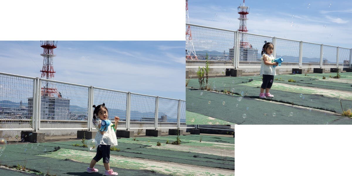 はこプレイス【屋上】空が背景、函館の街、函館山が背景になる屋上スペースの写真4