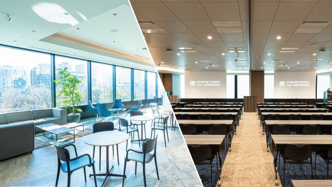 【深夜早朝/土日祝の利用もOK】【コモレ四谷タワーコンファレンス】Room D+Eの写真1