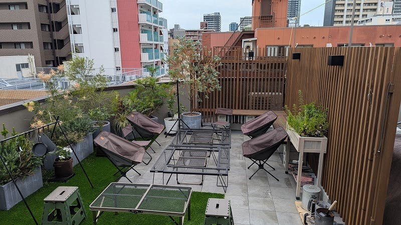 ゆっくり過ごす屋上貸切空間の写真1