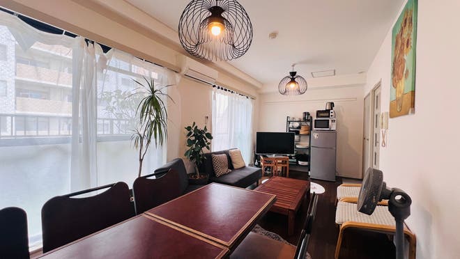 堀江のマンション最上階を独占✨隣に部屋なし🎵ゴミ捨て無料🎵駅徒歩1分👀心斎橋・四ツ橋駅近🎵広々芝生々テラス🌱⭐️の写真4