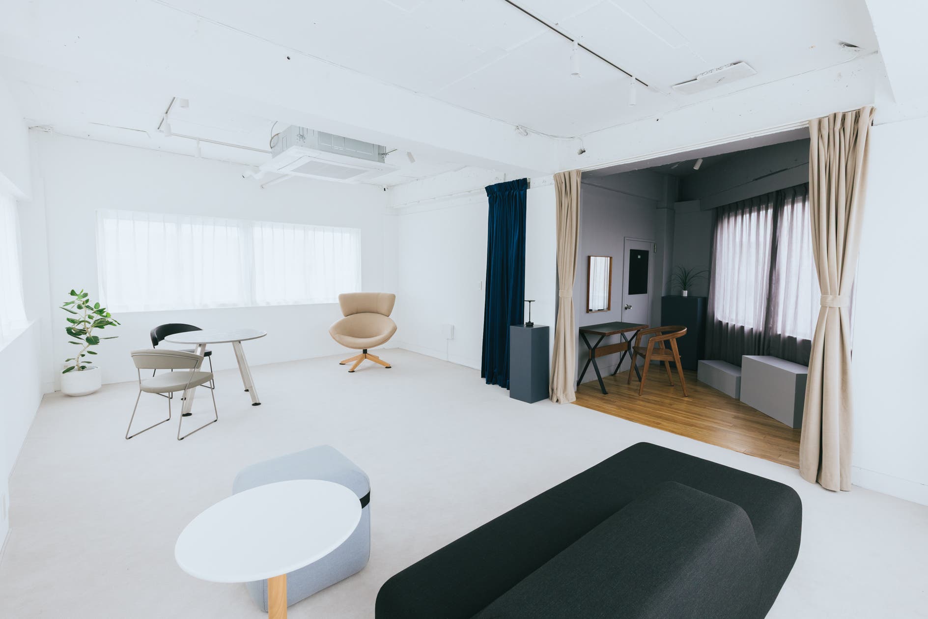 【 絨毯 】レトロモダンでミニマルな上質空間・本格プロップ・3面自然光 ・天高2.8M【駅近！東急池上線長原駅1分】の写真6