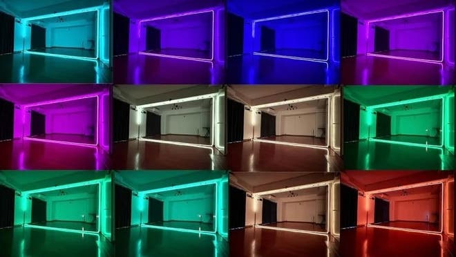 朝ヨガは自然光で、夜ダンスはムード照明で✨一日中使える多目的スタジオの写真2