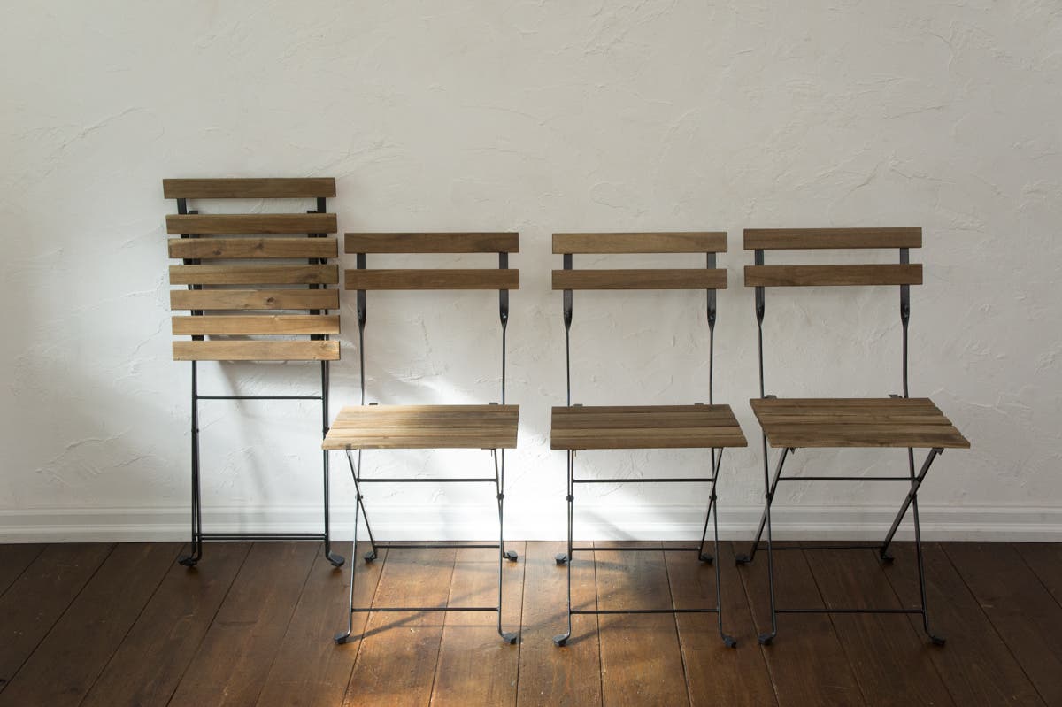 カフェ風折り畳み椅子の画像1