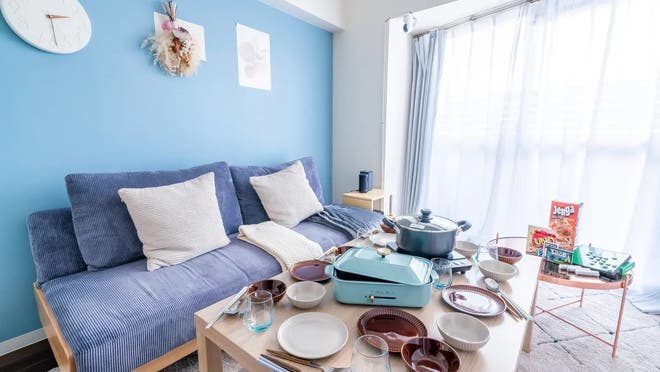 ㊗️オープン🐶青い大人スペース💯㌅映画鑑賞🎥料理👳パーティ🎶女子会✨推し活🎊お祝い🧹の写真1