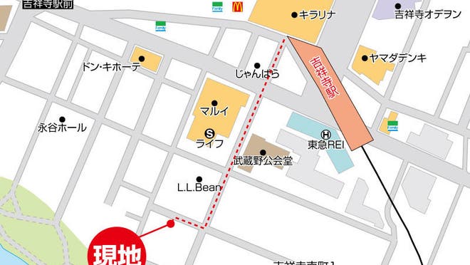 【1F】吉祥寺駅徒歩3分の、明るいポップアップスペース(井の頭公園まで1分)の写真2