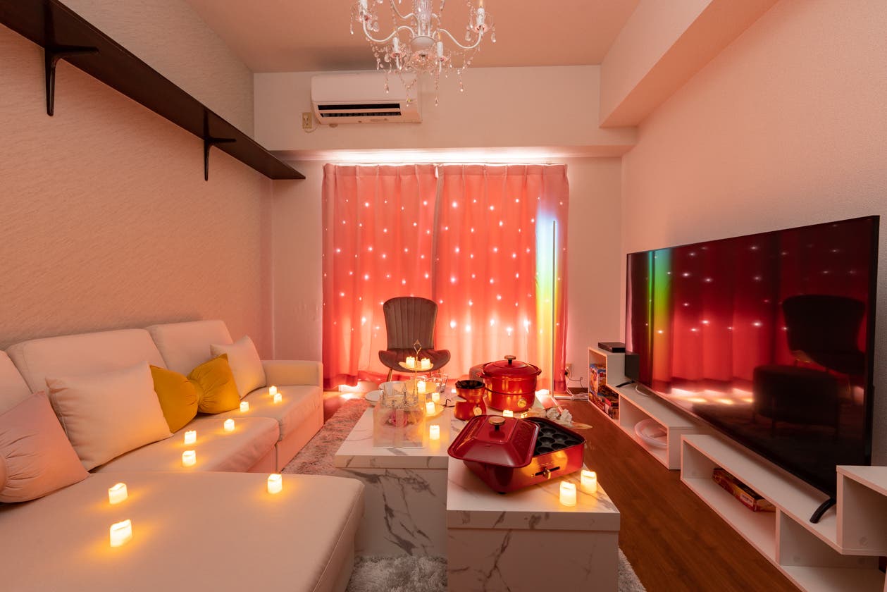 【名古屋駅5分】女子会💎ホームパーティー🍽飲食OK／夜間利用🌃！65インチTV完備の写真10