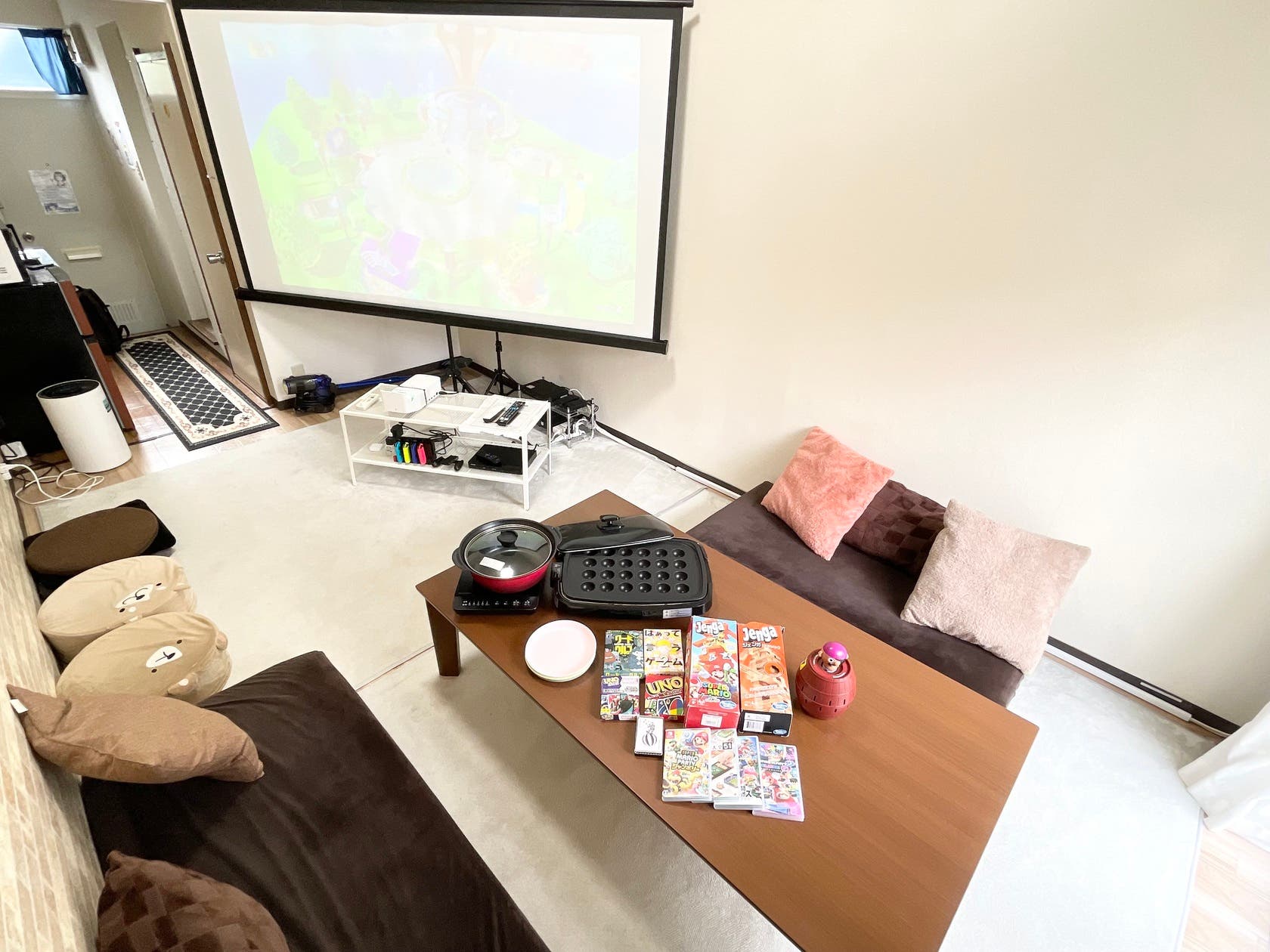 【U-SPACE立川2】100㌅大画面📺大人気ゲーム機🎮Netflix視聴可🎬焼肉🍖たこパ🐙ゴロゴロ💤 鑑賞会🎥の写真5