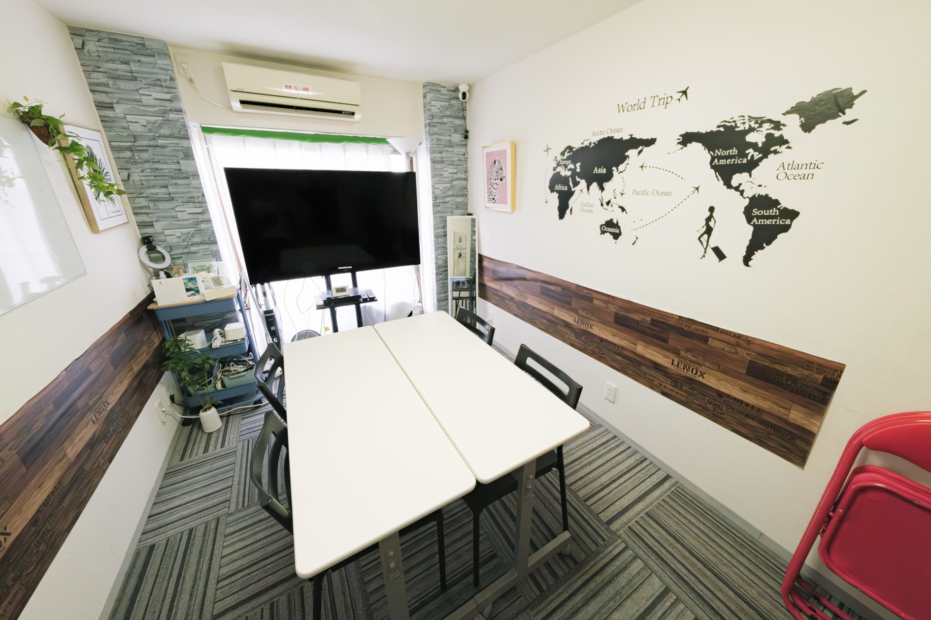 🎄12月割【白金高輪駅7分】爆速WiFi/モニター/飲食OK/施術ベッド/最大収容人数6名/会議・サロン・女子会・個人塾・配信の写真2