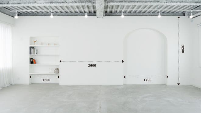 【 NEW OPEN 】撮影機材無料・自然光・コンクリ床・白壁・アーチ・埋込本棚【 アパレル|撮影|POP UP 】大須観音7分の写真27