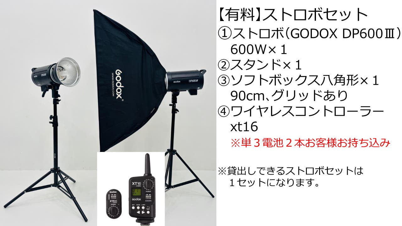 【有料】ストロボセットレンタルの画像1