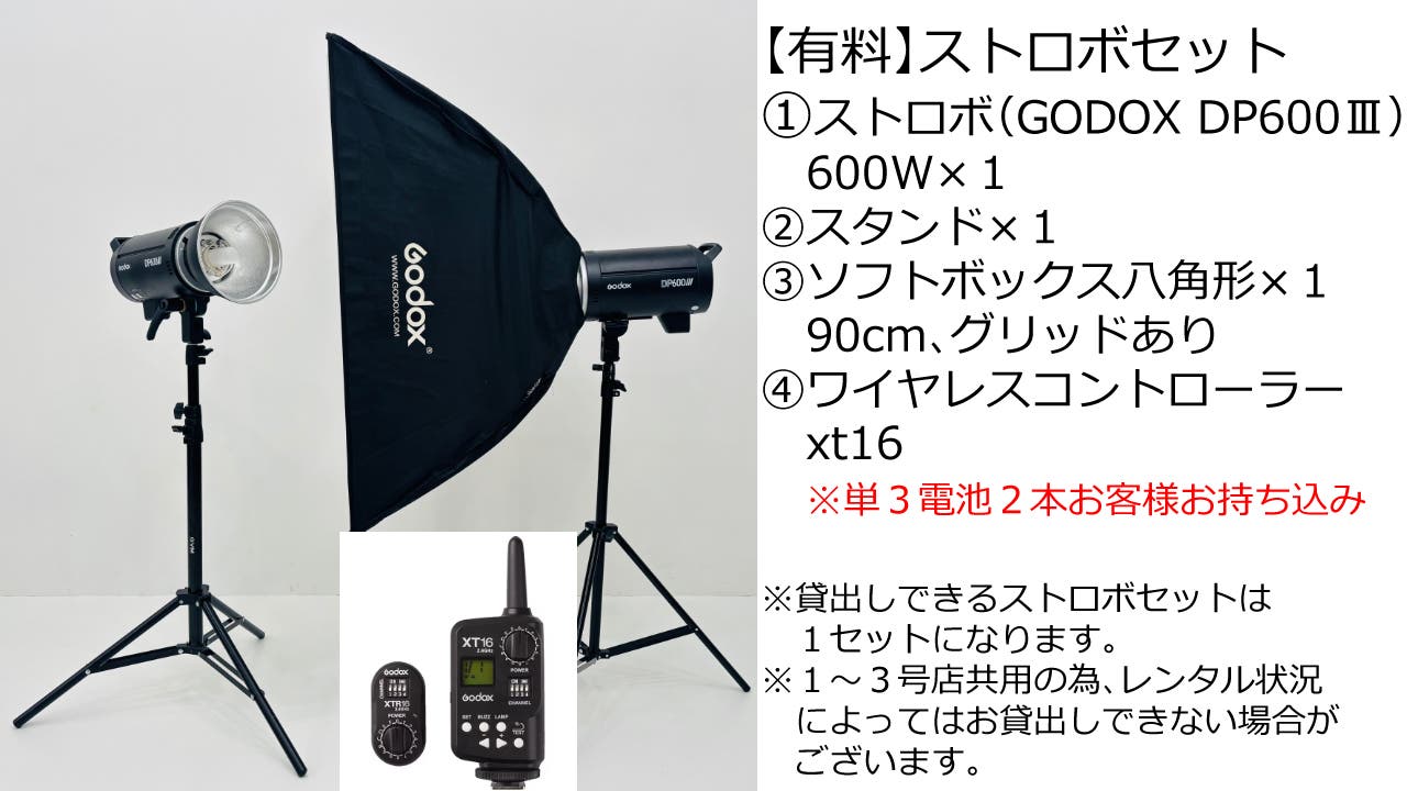 【有料】ストロボセットレンタルの画像1