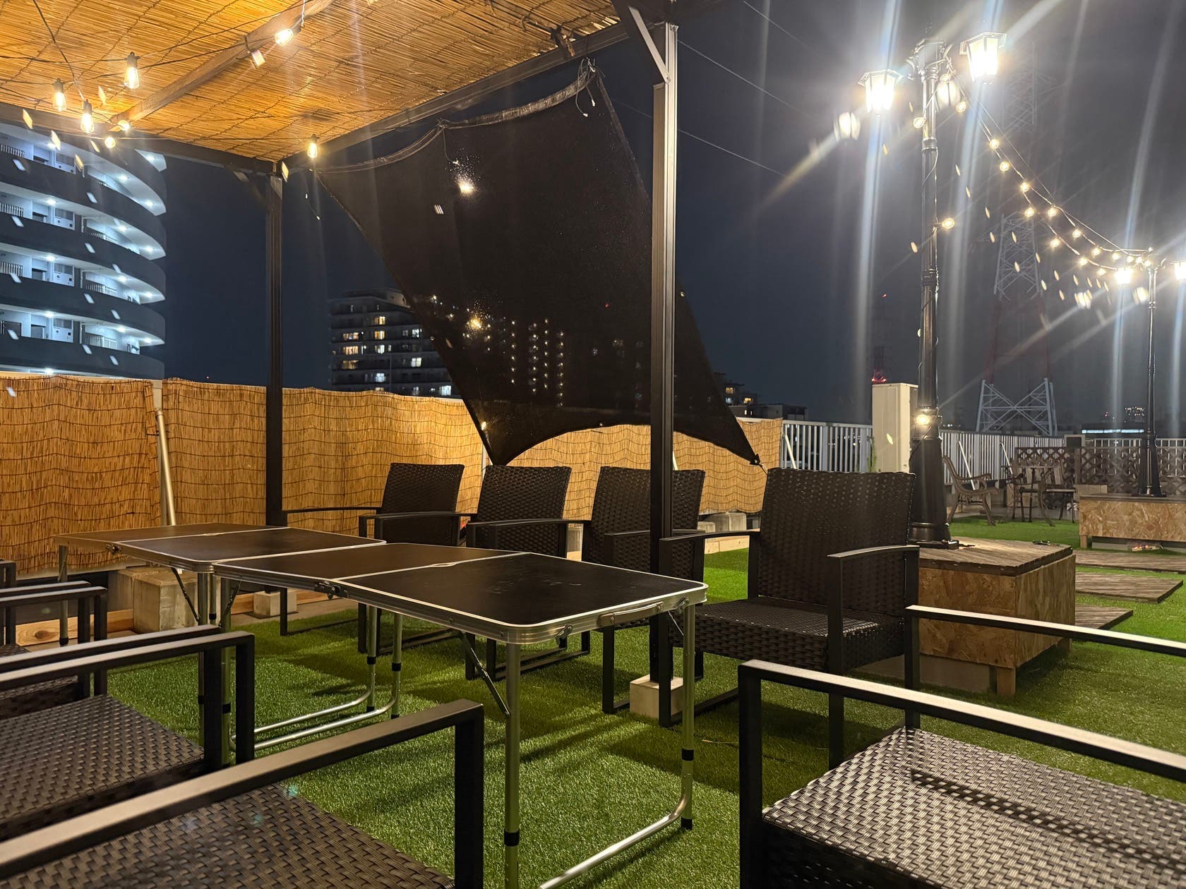 冬でもぬくぬく👍電気毛布無料貸し出し中💕【八丁畷駅1分】屋上グランピングガーデン🍖の写真11