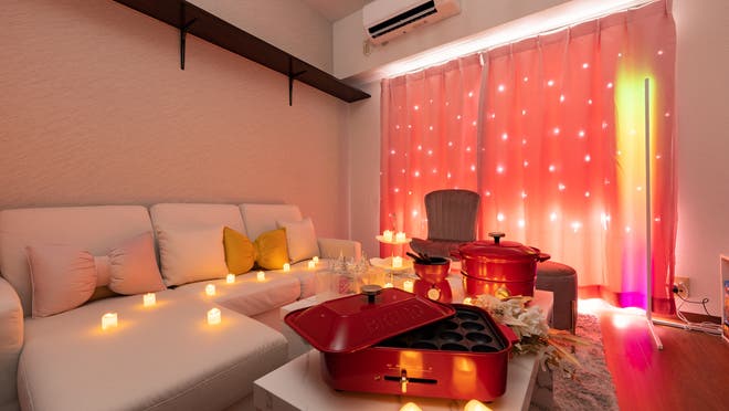 【名古屋駅5分】女子会💎ホームパーティー🍽飲食OK/夜間利用🌃!65インチTV完備の写真11