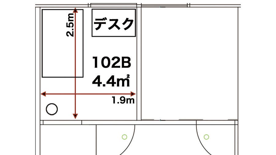 西鶴賀町☆仕事・学習・休息など自由に使えるレンタルスペース１０２号の写真3