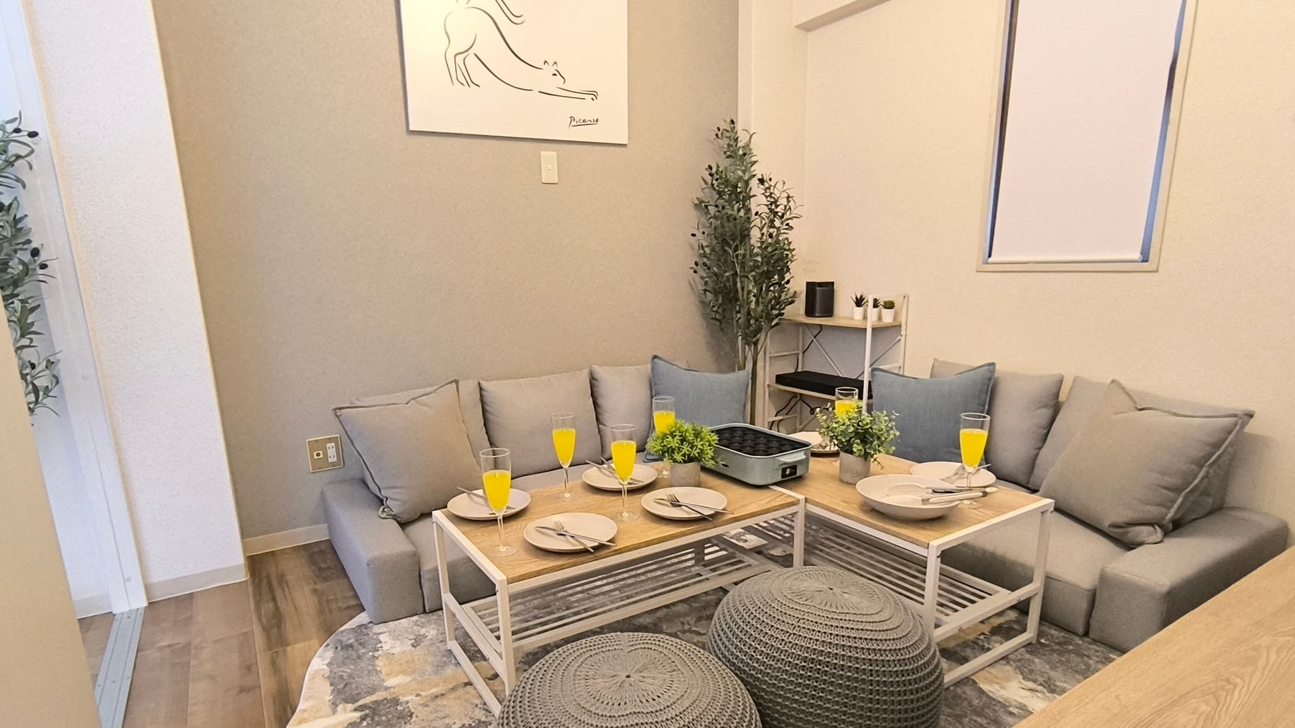 北欧🩵と猫🐱のまったり空間☕大迫力プロジェクターで映画デート💕‪の写真4