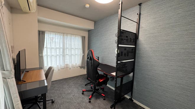 ライブ配信/テレワーク/Web会議/無料Wi-Fi完備/撮影用リングライト有/完全個室【301号室】の写真1