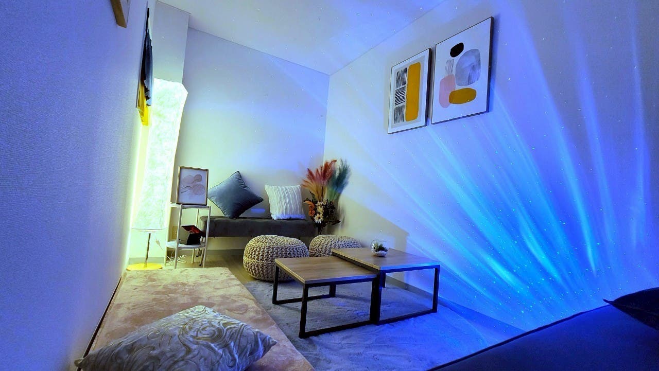 【天満3分｜幻想的プライベート空間】星空ライト×プロジェクター×推し活×デート(ハート)女子会・映画・誕生日会に✨の写真4