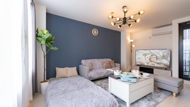 なんばすぐ🚃自然光たっぷり🌞2面採光📷24時間利用可🏠Wi-Fi完備でテレワークにも◎おうちデート♡誕生日会♡鑑賞会の写真5