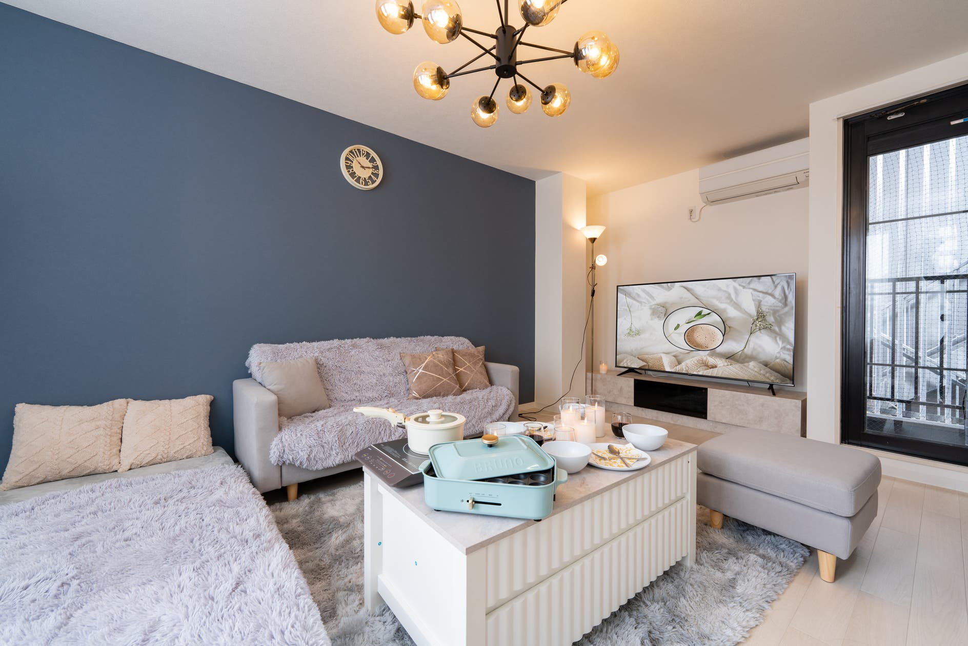 なんばすぐ🚃自然光たっぷり🌞2面採光📷24時間利用可🏠Wi-Fi完備でテレワークにも◎おうちデート♡誕生日会♡鑑賞会の写真20