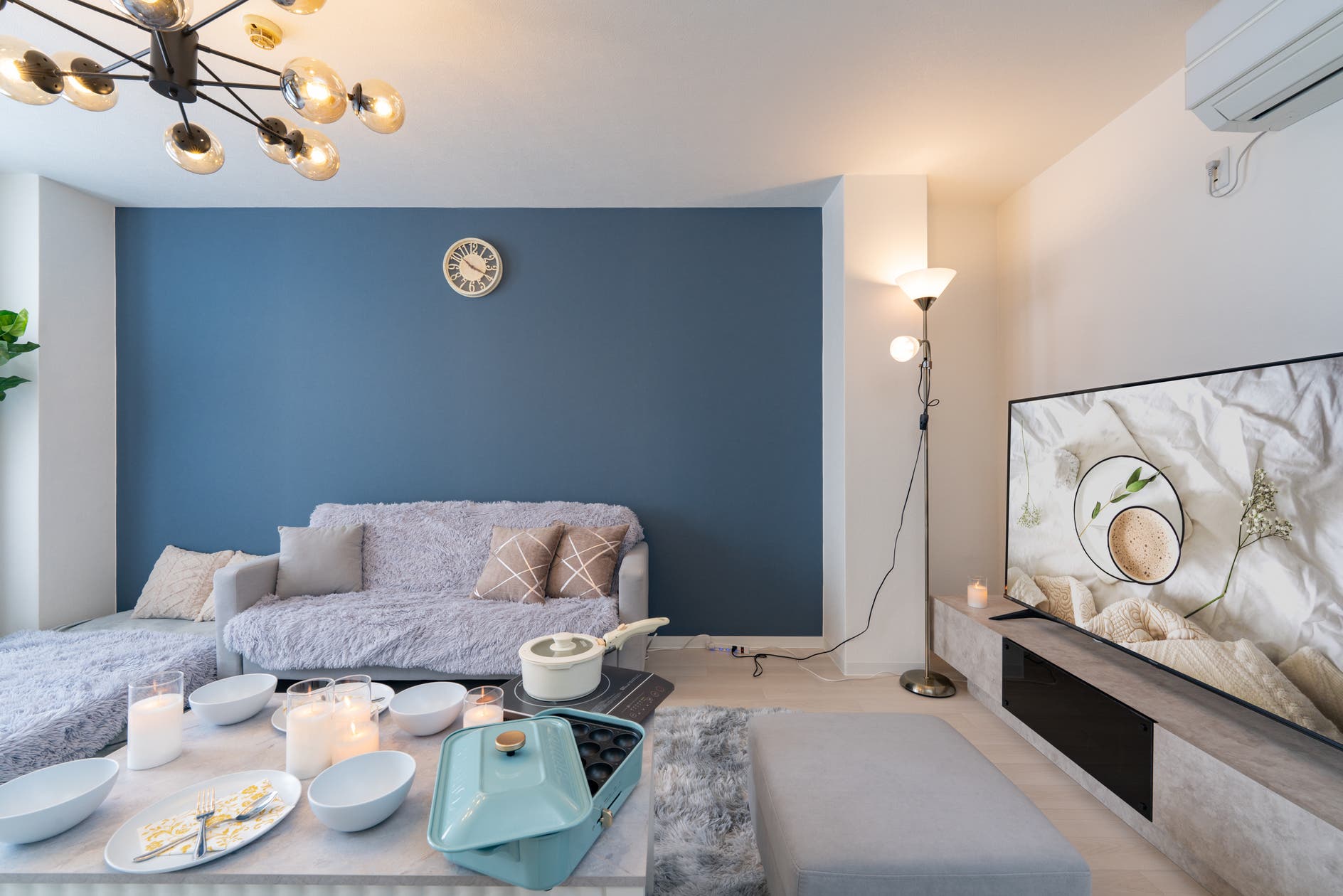 なんばすぐ🚃自然光たっぷり🌞2面採光📷24時間利用可🏠Wi-Fi完備でテレワークにも◎おうちデート♡誕生日会♡鑑賞会の写真3