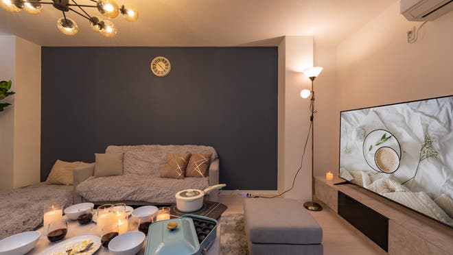 なんばすぐ🚃自然光たっぷり🌞2面採光📷24時間利用可🏠Wi-Fi完備でテレワークにも◎おうちデート♡誕生日会♡鑑賞会の写真2