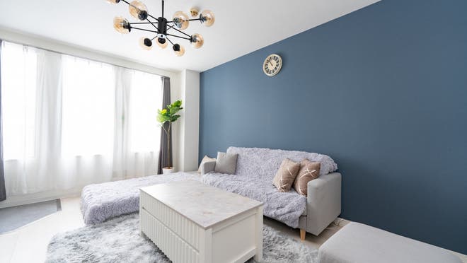 なんばすぐ🚃自然光たっぷり🌞2面採光📷24時間利用可🏠Wi-Fi完備でテレワークにも◎おうちデート♡誕生日会♡鑑賞会の写真4