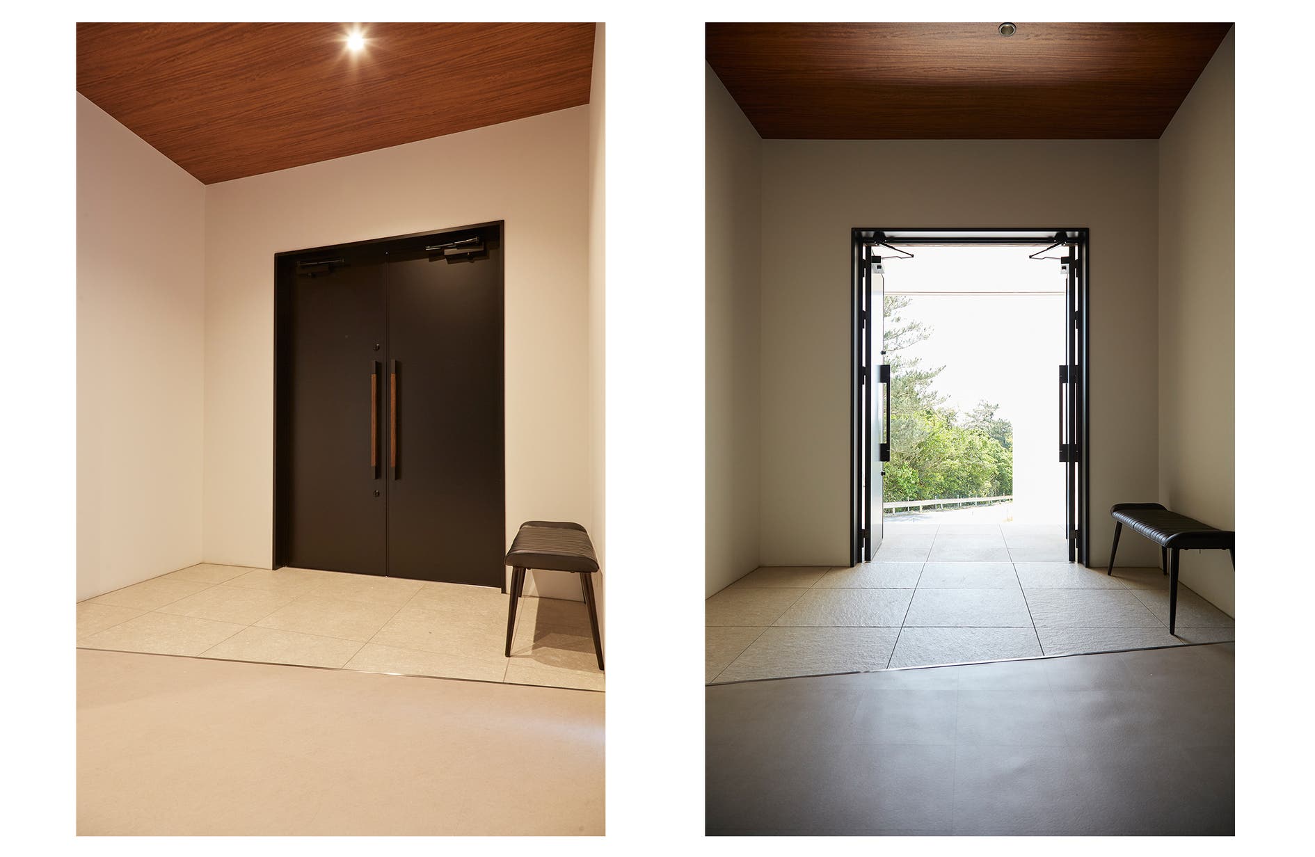 緑あふれる高台からの青い水平線とサンセット、屋上のプールから絶景を望むハウススタジオの写真24