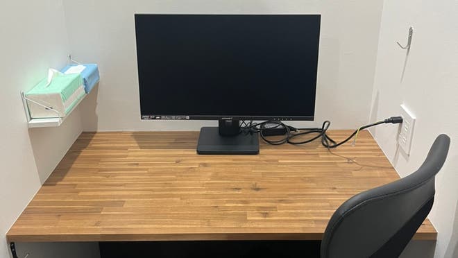 【Booth2】1名個室(天井空きあり)▼通話/動画イヤホン必須の写真1