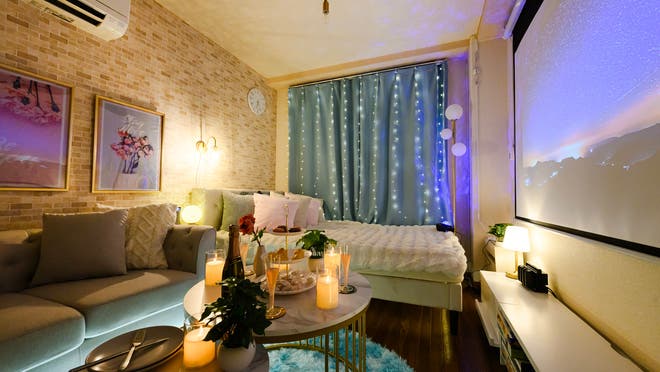 🎄オトナの隠れ家🤍贅沢女子会🥂大迫力100㌅映画鑑賞会/Switch🎥💫どこから撮ってもインスタ映え💖未成年🆗の写真2