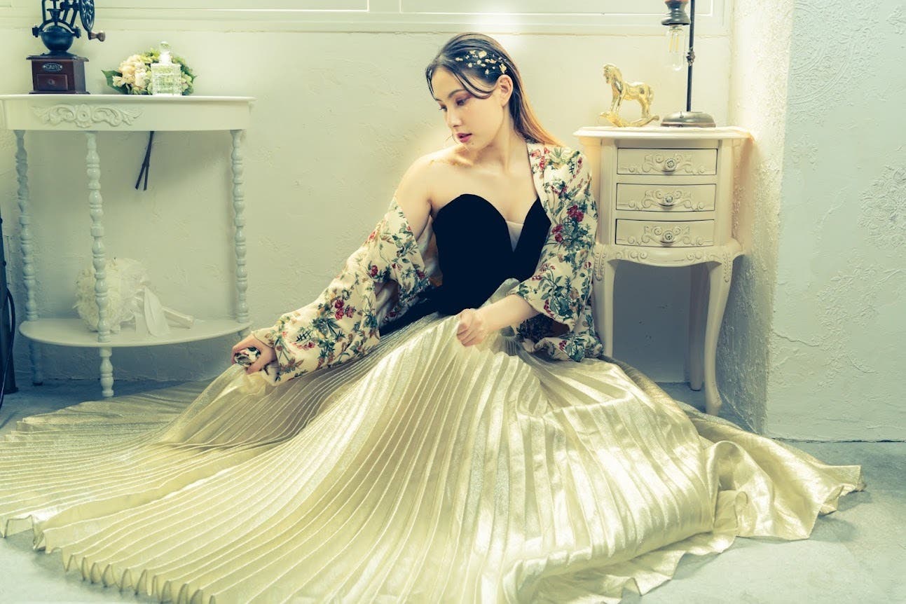 【花と光のハーモニー】自然光｜花天蓋ベッド｜大型ドライフラワー｜漆喰壁・レンガ壁｜ドレス着放題！｜撮影機材無料!の写真11