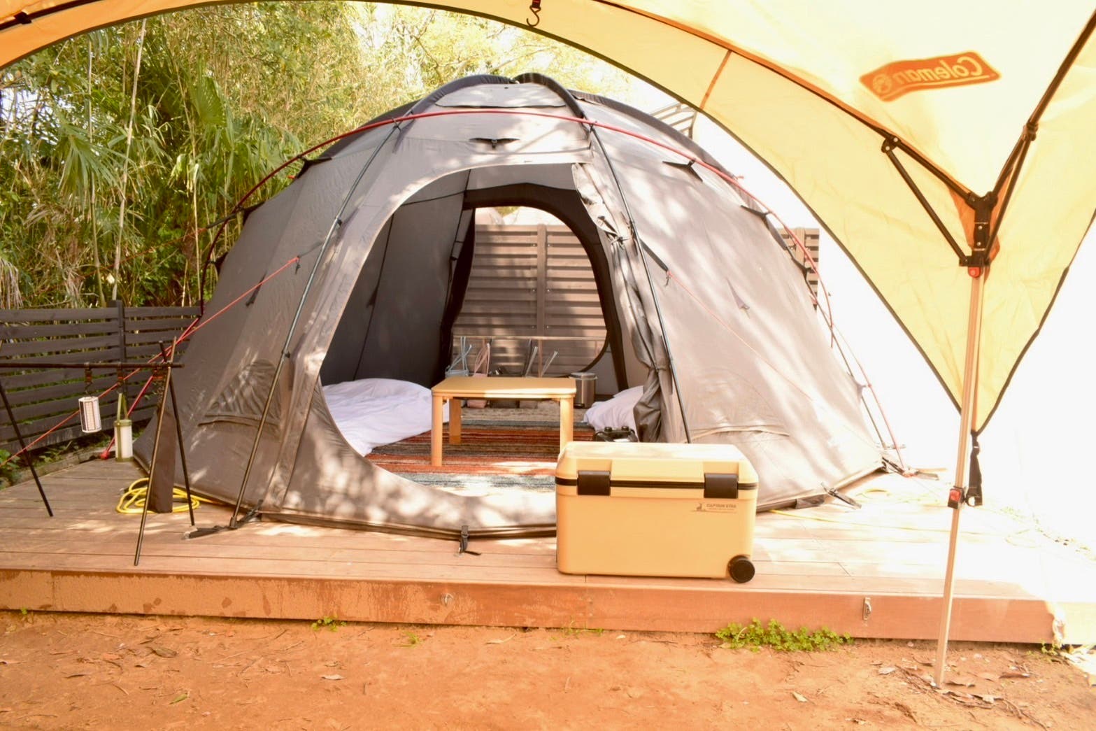 フォレストノルテント！リゾート地で気の合う仲間と気軽にキャンプ体験！女子会、バーベキュー、撮影、パーティーに最適！の写真4