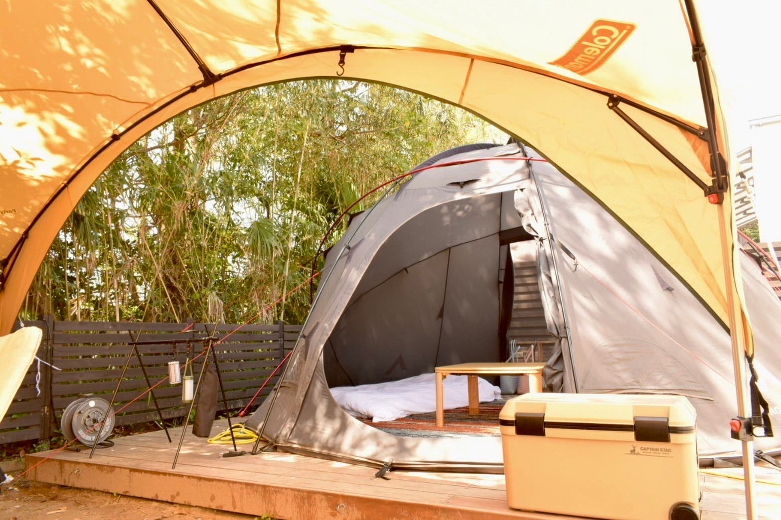 フォレストノルテント！リゾート地で気の合う仲間と気軽にキャンプ体験！女子会、バーベキュー、撮影、パーティーに最適！の写真3