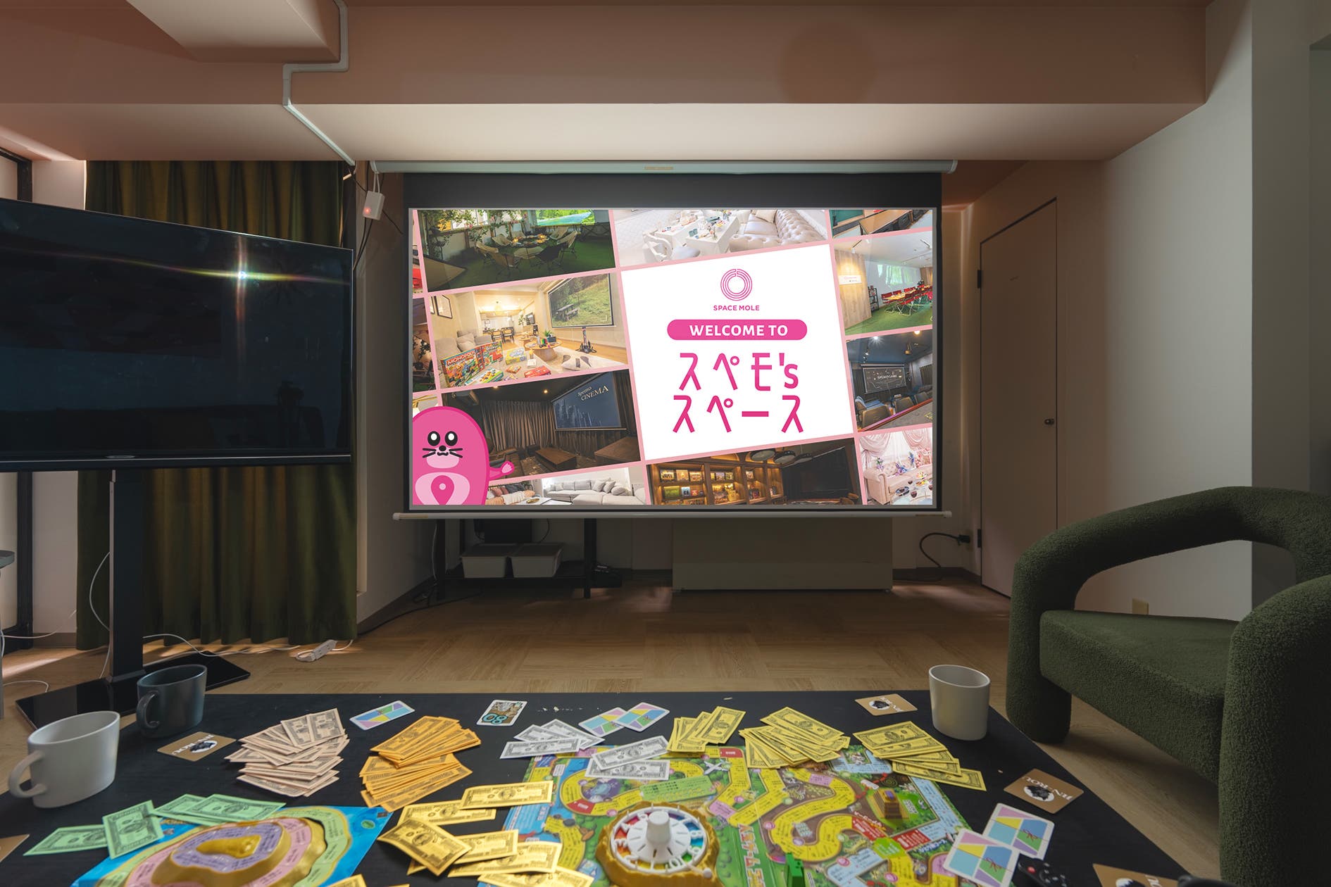 スペモ🎨クリスマス🎄歓送迎会🎊学割👨‍🎓プロジェクター🎦オフ会🌟推し活・撮影👑446_PaletteRoom赤坂の写真9