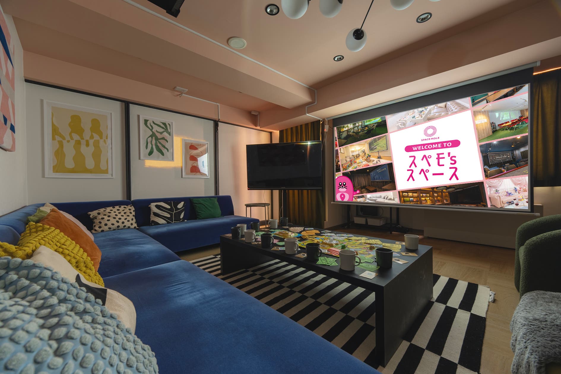 スペモ🎨クリスマス🎄歓送迎会🎊学割👨‍🎓プロジェクター🎦オフ会🌟推し活・撮影👑446_PaletteRoom赤坂の写真3