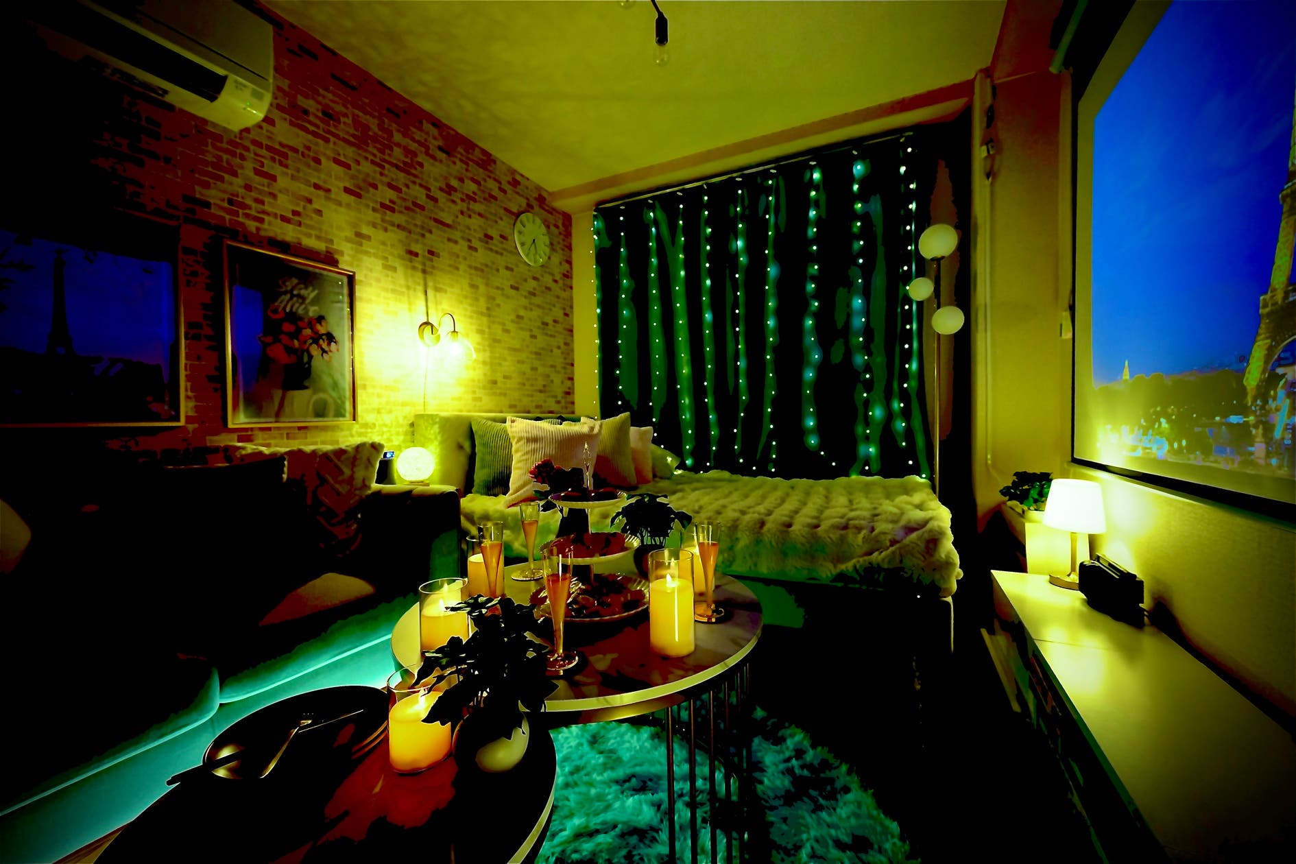 🎄大人のクリスマス🤍未成年🆗大迫力100㌅鑑賞会／Switch🎥💫どこから撮ってもインスタ映え💖ふかふかマットレスの写真10