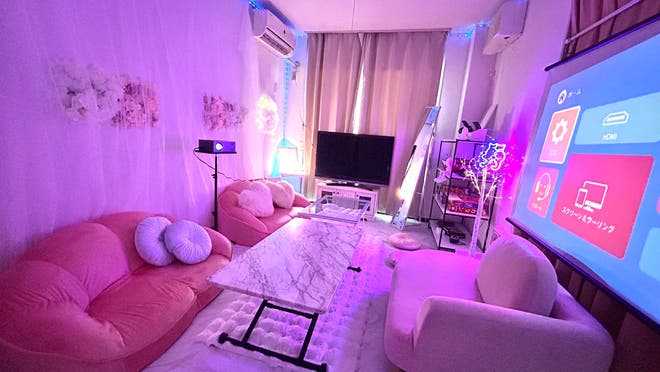 ✨オープンセール✨町田駅5分🚶おうちデート👫女子会❤️誕生日会🎂推し会🌹ママ会✨120インチプロジェクタの写真2