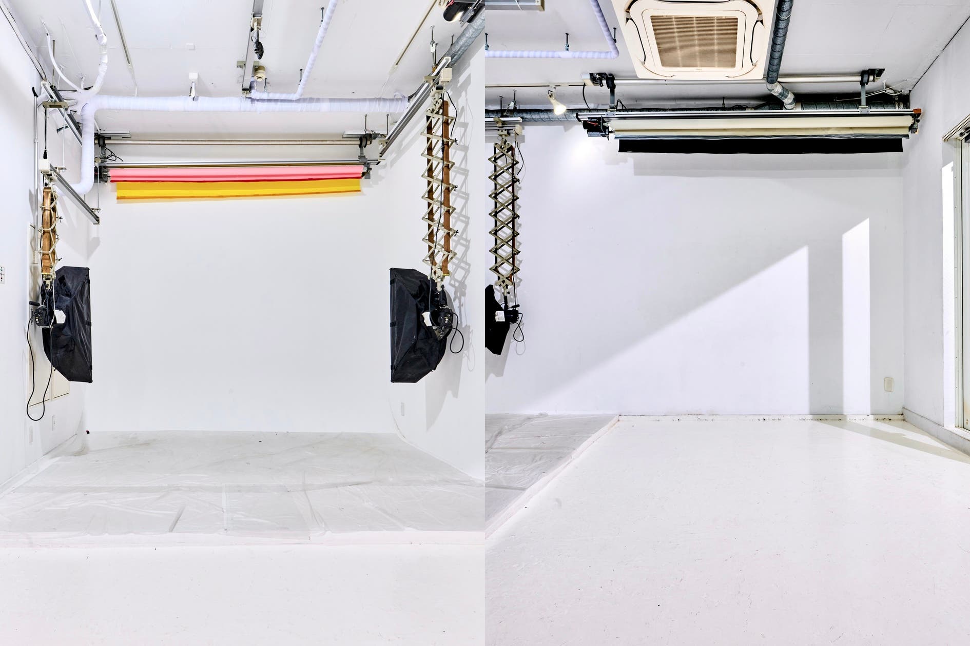 【代官山5分】90㎡天井高3.7ｍ｜プロ監修スタジオ｜自然光ライティング｜白ホリ｜グレー壁ベージュ壁他複数シーン｜機材無料貸出の写真5