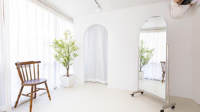 OPEN記念🎉自然光|二面採光|白壁|アーチ壁【アパレル|化粧品|物撮り|コスプレ】韓国風スタジオ🎀背景5種|飯田橋駅チカの写真21