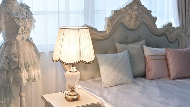 【大塚駅1分】可愛いピンク×グレー🎀ロココ調水色ブルー🩵自然光姫系プリンセスベッド👑コスプレ,ポトレ,推し活,生誕祭,撮影会等✨の写真12