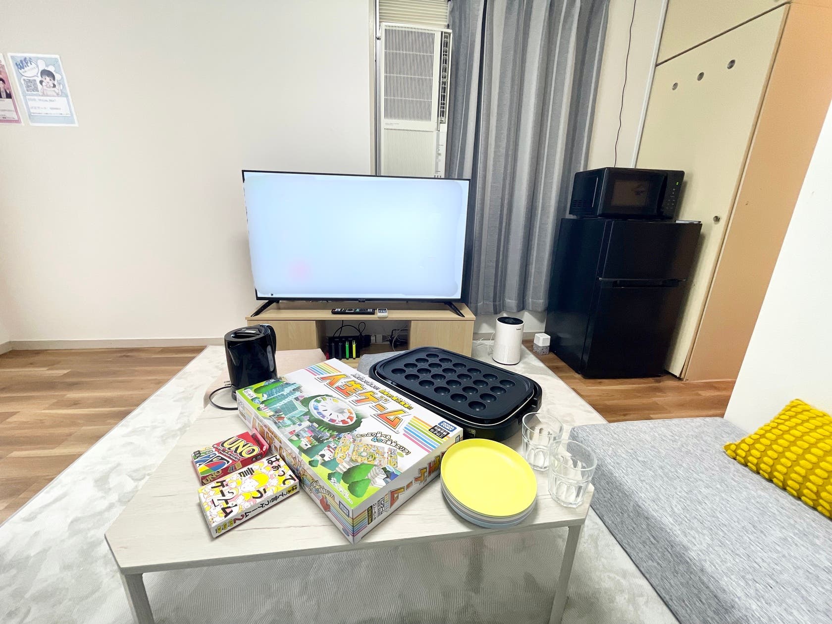 【U-ROOM国立４】🚉国立駅3分📺50型特大TV🎮大人気ゲーム機！たこパ💤ゴロゴロソファ🎥映画鑑賞の写真5