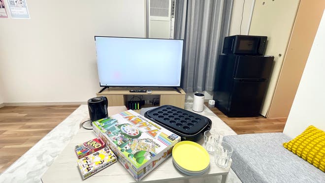 🎊地域最安🎊新オープン割引実施中🉐🚉国立駅3分📺50型特大TV🎮大人気ゲーム機!たこパ💤ゴロゴロソファ🎥映画鑑賞の写真5