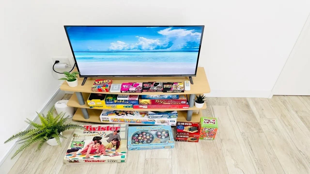 Netflix/YouTube見放題📺ポードゲーム18種類⭐24時間365日利用OK🏪高速Wifi✨BRUNO飲み会🍺の写真5