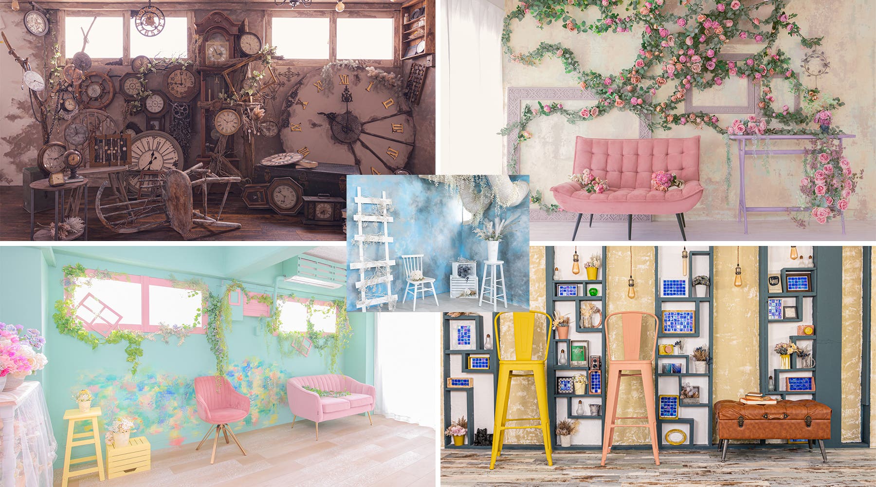 【ピータースタジオ】メイクルーム6名利用可！広々と使える自然光&amp;シャビーテイストスタジオの写真1